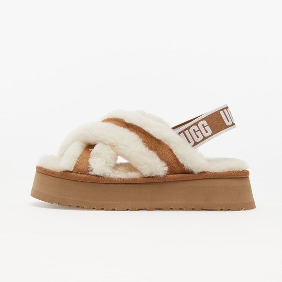 UGG | Shoes | Uggdisco Cross Slide Slipper Sandal Size Chestnut ...